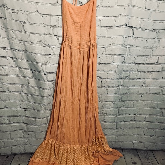 Hayden | Dresses | Hayden Beautiful Open Back With Straps Tiered Maxi ...